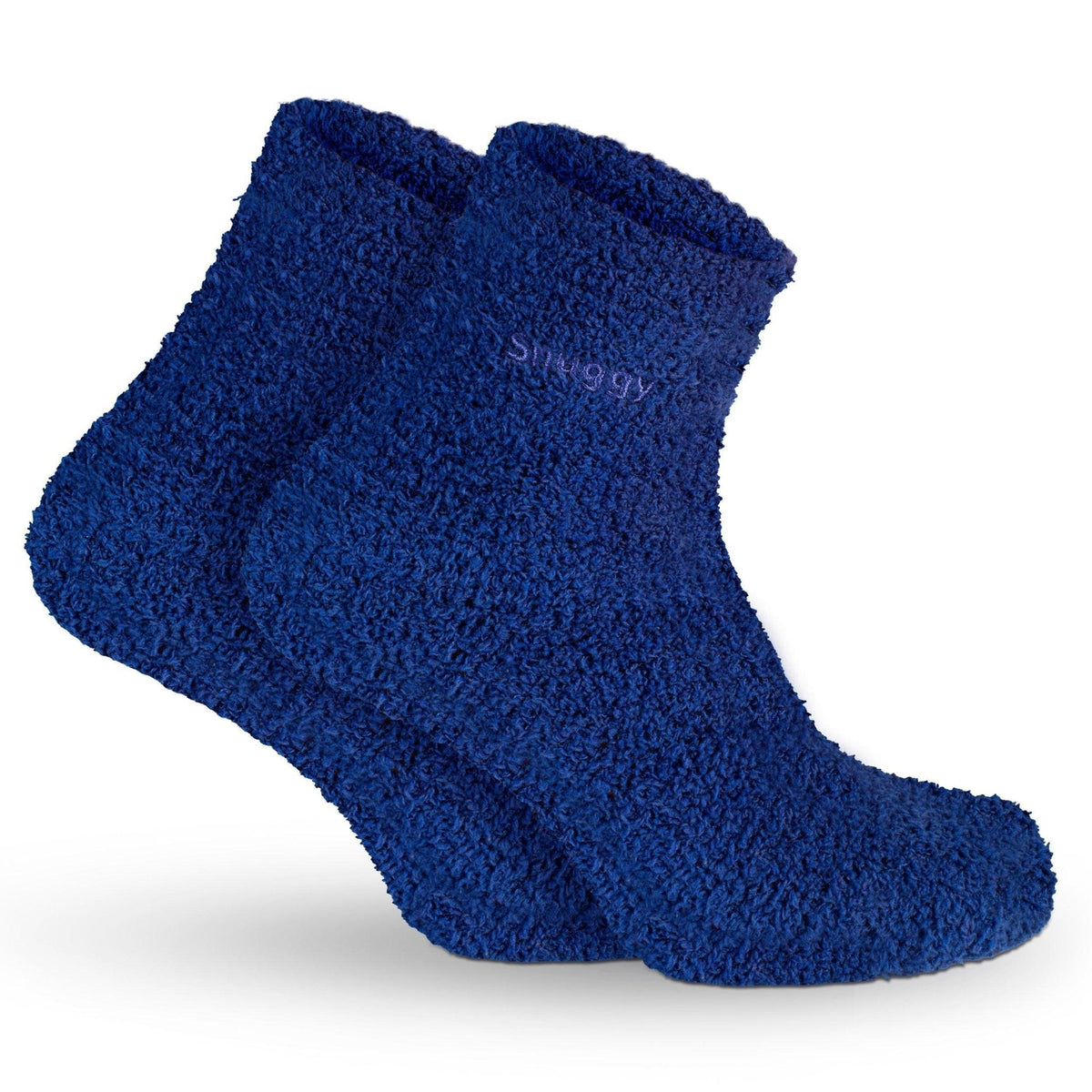 Buy Navy Fluffy Slipper Socks